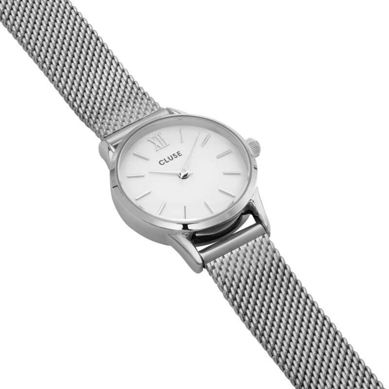 Cluse La Vedette Mesh White Dial, Silver - Cl50005 - Watch Shop Calan